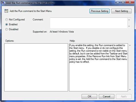 Start Menu Add Run Button Tutorials