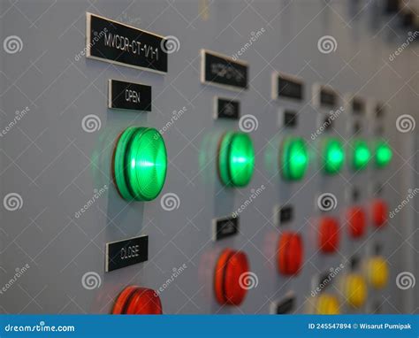 Control Panel With Electric Stock Photo Image Of Design Font 245547894
