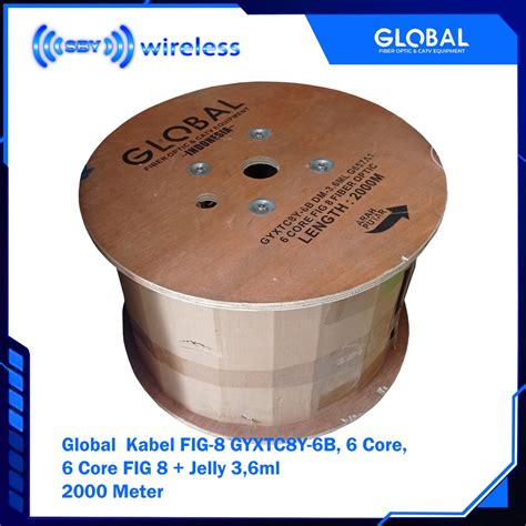 Jual Kabel Global 6 Core Fig 8 Jelly 3 6ml 2km Gyxtc8y 6b 6core Fig8