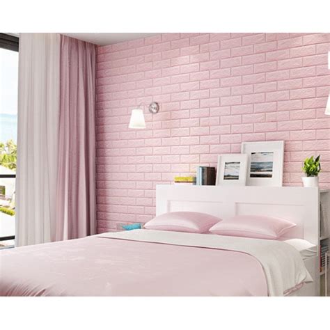 Купити УЦІНКА 3d панелі самоклеючі для стін цеглини Рожевий за ціною 139 80 грн від виробника