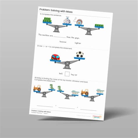 Mass And Volume Resources And Worksheets Classroom Secrets