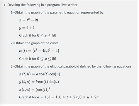 Solved I Need A Matlab Code Please Develop The Following