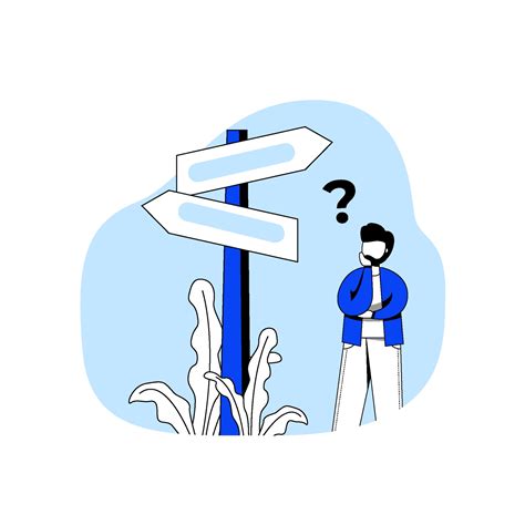 Decision Making Flat Design Concept Vector Illustration Business