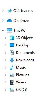 File Explorer Navigation Pane Default Icons Have Changed Windows Forums