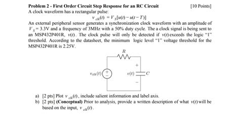 problem 2 first order circuit step response for an