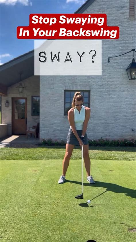 stop shifting your body in your swing golf drills ladies golf golf inspiration