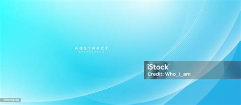 파란색 추상 동적 인 선 물결 모양으로 빛나는 배경입니다 미래 지향적인 하이테크 개념 트렌디한 미니멀 배너 벡터 일러스트 레이