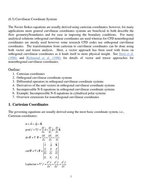 Chapters 3and4 Part 5 Curvilinear Coordinates Pdf
