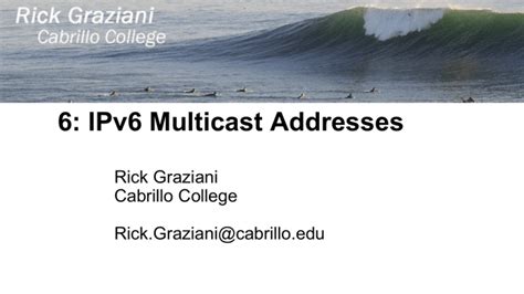 Ipv6 Multicast Addresses Explained