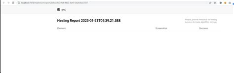 healenium report is generating empty and healenium plugin giving java