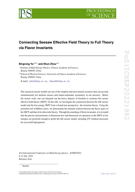 Pdf Connecting Seesaw Effective Field Theory To Full Theory Via