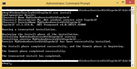 Creating Windows Service In NET With Topshelf