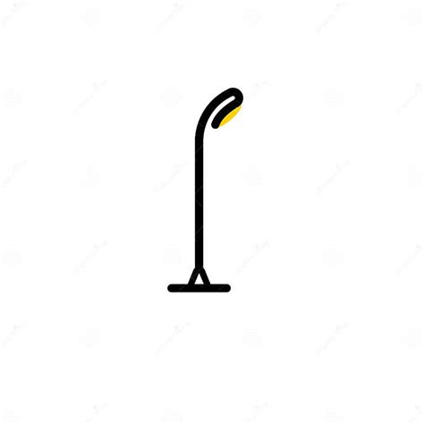 Icono De La Farola Del Esquema Los Parques Aislados Diseñan El Ejemplo