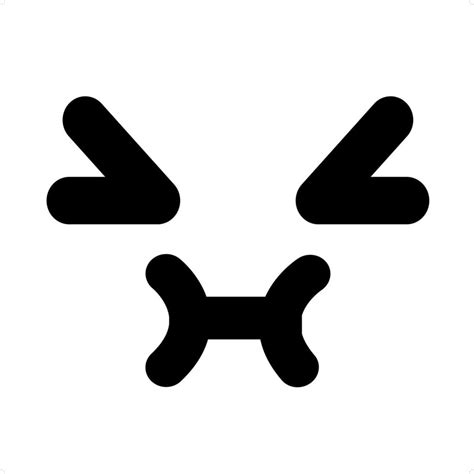 Simple Annoyed Face Icon 11120038 Vector Art At Vecteezy