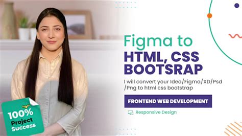 Convert Figma Psd Xd To Responsive Html Css Bootstrap Website By