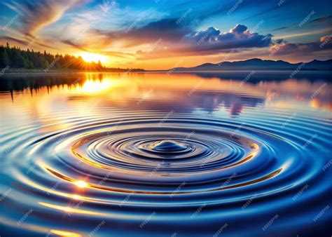 Water Ripple Effect Premium Ai Generated Image