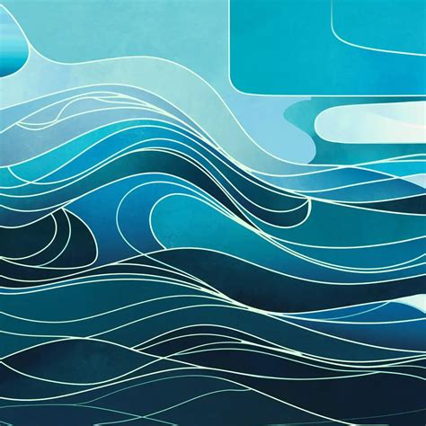 Tranquil Blue Waves Abstract Art Sdxl Free Online