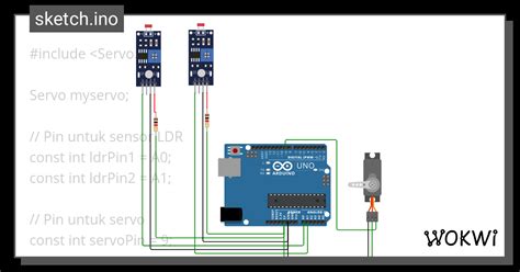 Solar Tracker System Wokwi Esp32 Stm32 Arduino Simulator