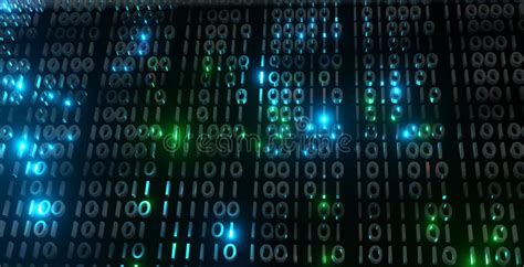 Binary Code Background Binary Numbers Stock Illustration
