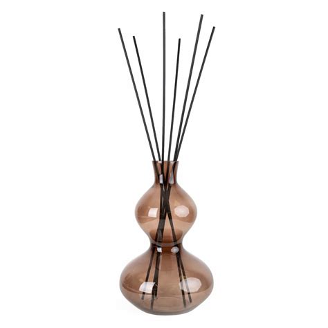 1000ml Wavy Glass Diffuser Mocha Tides Home And Garden