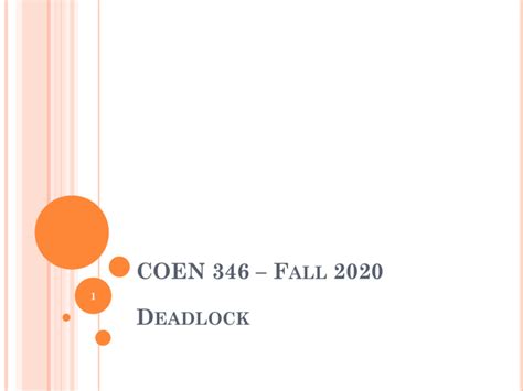 Deadlock In Operating Systems Concepts And Handling