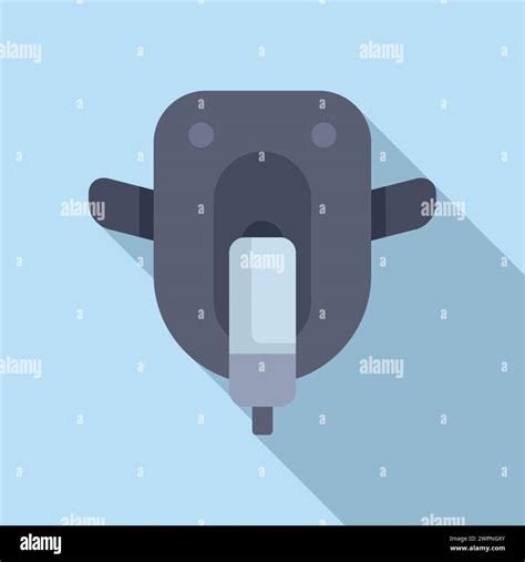 Oxygen Concentrator Mask Icon Flat Vector Air Cannula Tank Home