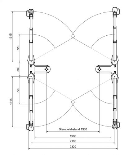 consul 2 ram inground lift swivel arm chassis 3 500 kg with fixlift s