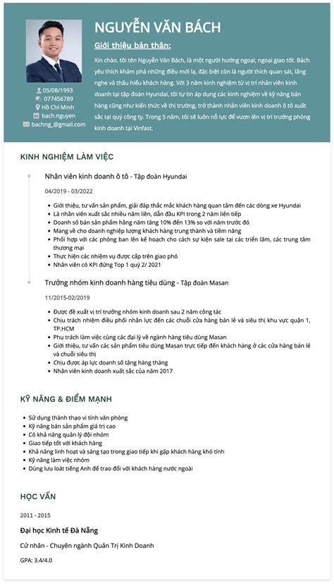 mẫu cv xin việc ngành ô tô chinh phục nhà tuyển dụng cakeresume