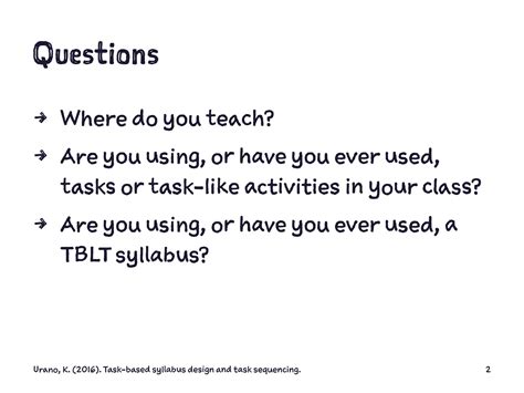 Task Based Syllabus Design And Task Sequencing Pdf