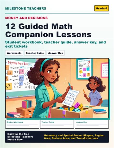 Digital Guided Math Gr 6 Geometry Shapes Angles Area Surface Area