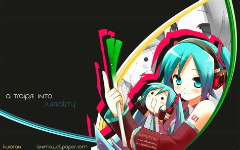 Chibi Dark Hatsune Miku Leek Vocaloid Konachan Net Konachan Com Anime Wallpapers