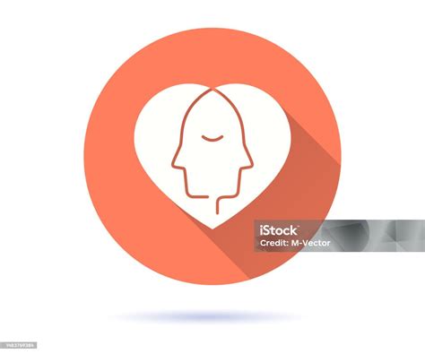 그래픽과 웹 디자인을 위한 긴 그림자가 있는 공감 아이콘 Charitable Foundation에 대한 스톡 벡터 아트 및 기타 이미지 Charitable