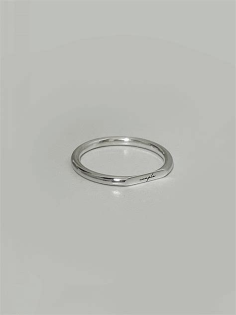 925실버 Cut 각인 커플링 우정링 에이블리