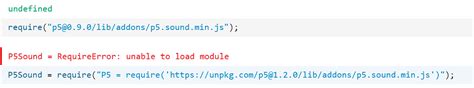 Importing The P5js Sound Library Community Help The Observable Forum
