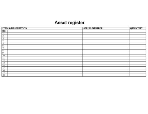 Asset Register Pdf