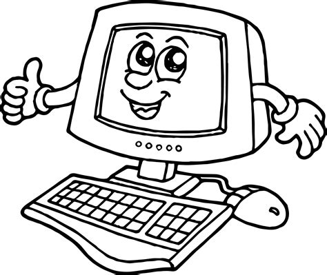 Картинки раскраски компьютера