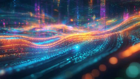 Abstract Digital Waveform Data Visualization Stock Image Image Of Network Flow 365667441