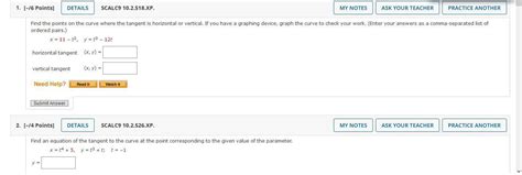Solved Find The Points On The Curve Where The Tangent Is Chegg