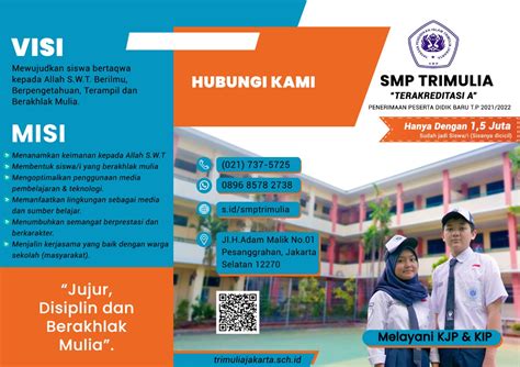 Brosur Ppdb 2021 2022 Smp Trimulia Jakarta