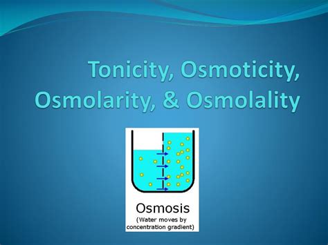 Ppt Tonicity Osmoticity Osmolarity And Osmolality Powerpoint Presentation Id 2151960