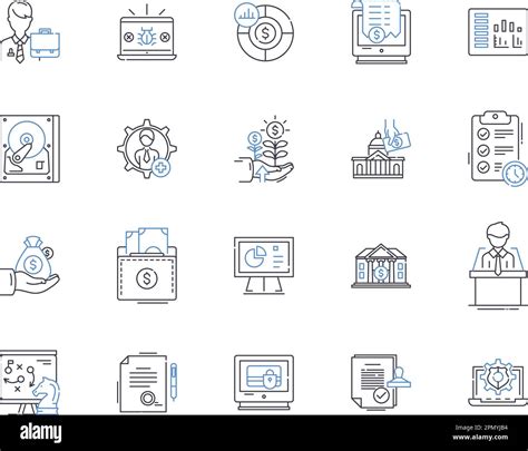 Mergers And Acquisitions Outline Icons Collection Mergers