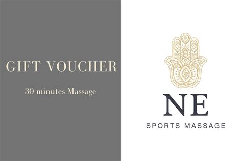 30 Minutes Massage Voucher Ne Sports Massage Shop