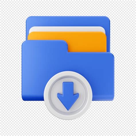 Premium Psd 3d Folder Data File Storage Icon Illustration