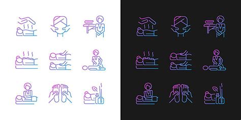 collection of gradient icons for dark and light mode system passwords