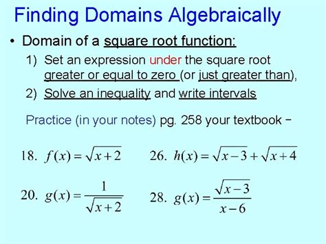 1 7 Objectives To Find The Domain Of