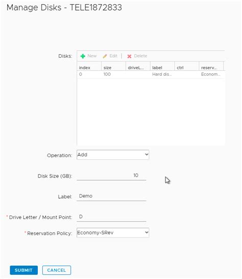 Disk Management Enterprise Service Cloud Docs