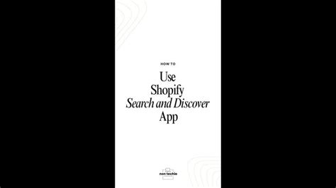 🎥 How To Use Shopify Search And Discover Non Techie Hq