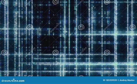 Abstract Blue Futuristic Background Of Information Technology
