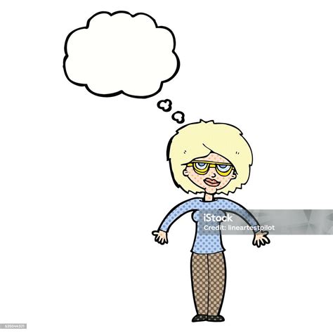 말풍선이 있고 어깨를 으쓱하는 여자 만화 캐릭터 그리기에 대한 스톡 벡터 아트 및 기타 이미지 그리기 낙서 드로잉 말풍선 Istock