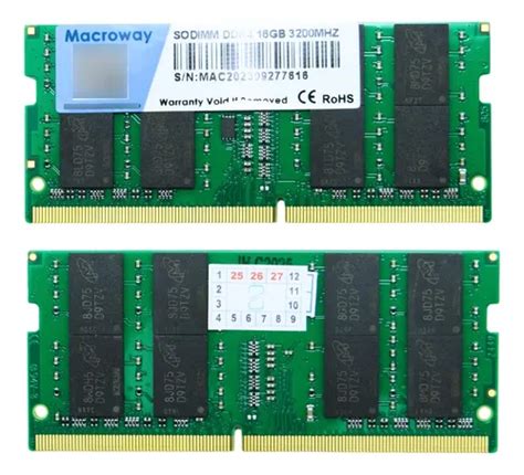 Memória Ram Para Notebook Macroway 16gb Ddr4 3200mhz Parcelamento Sem Juros